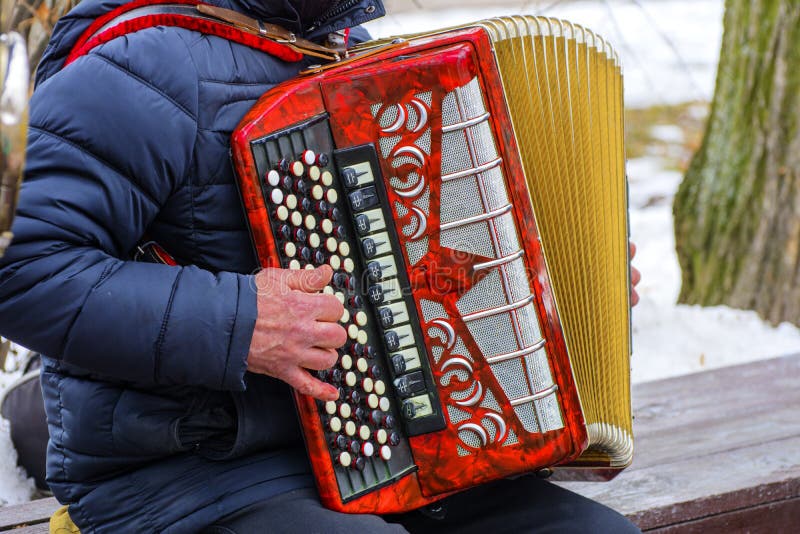 Musical Instruments. Orchestra Performance at the Festival Stock Photo ...
