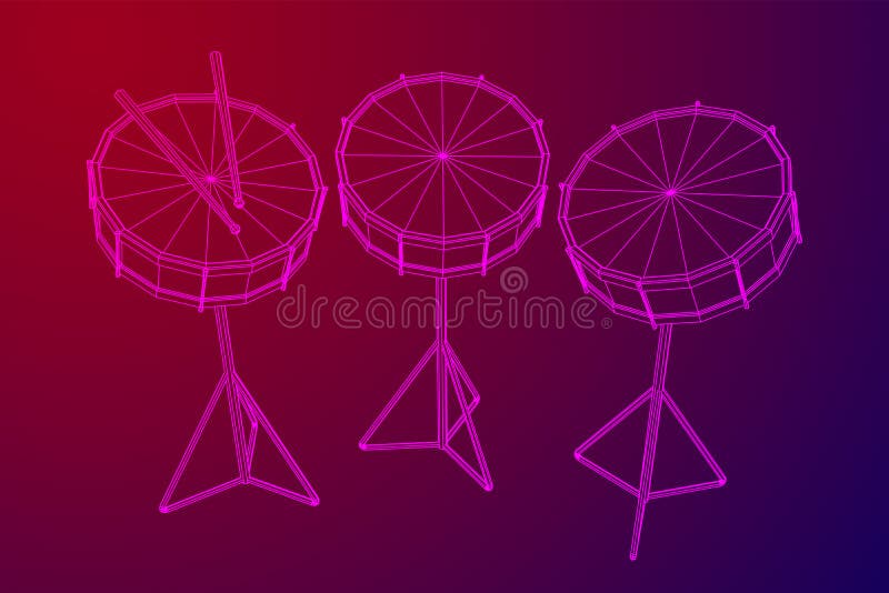 Musical Instruments Set. Rock Band Drum. Percussion Musical Instrument ...