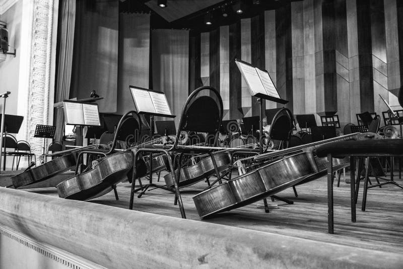 Musical Instruments on the Stage Stock Photo - Image of musical, stand ...