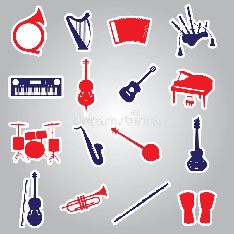Color Musical Instruments Stock Illustrations – 4,455 Color Musical ...