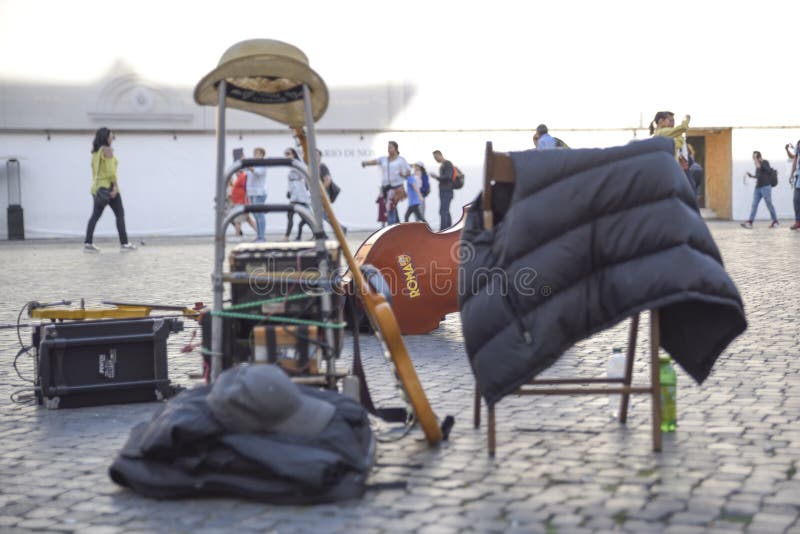 Musical Instruments by Street Artists in Rome Editorial Photo - Image ...