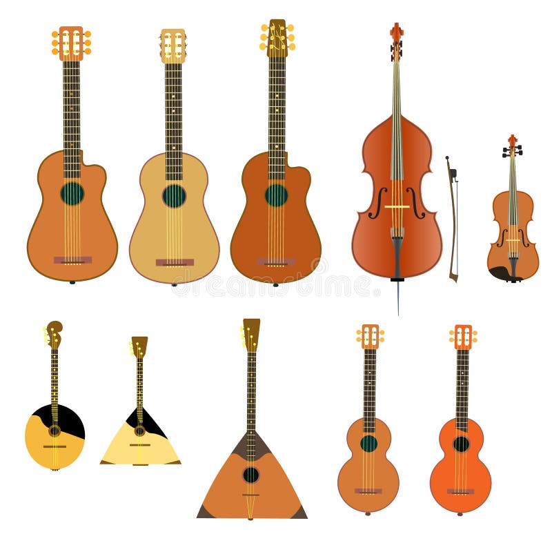 Musical Instruments. String and Stringed Musical Instruments Stock ...