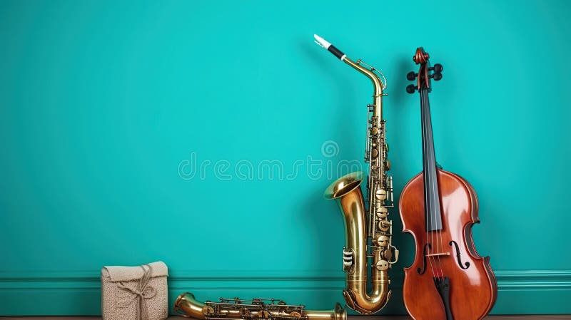 Saxophone Turquoise Stock Illustrations – 72 Saxophone Turquoise Stock ...