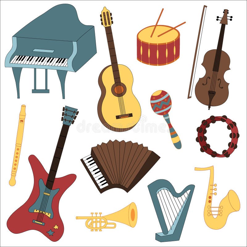 Musical Instruments Stock Vector Illustration Of Instrument 46656192
