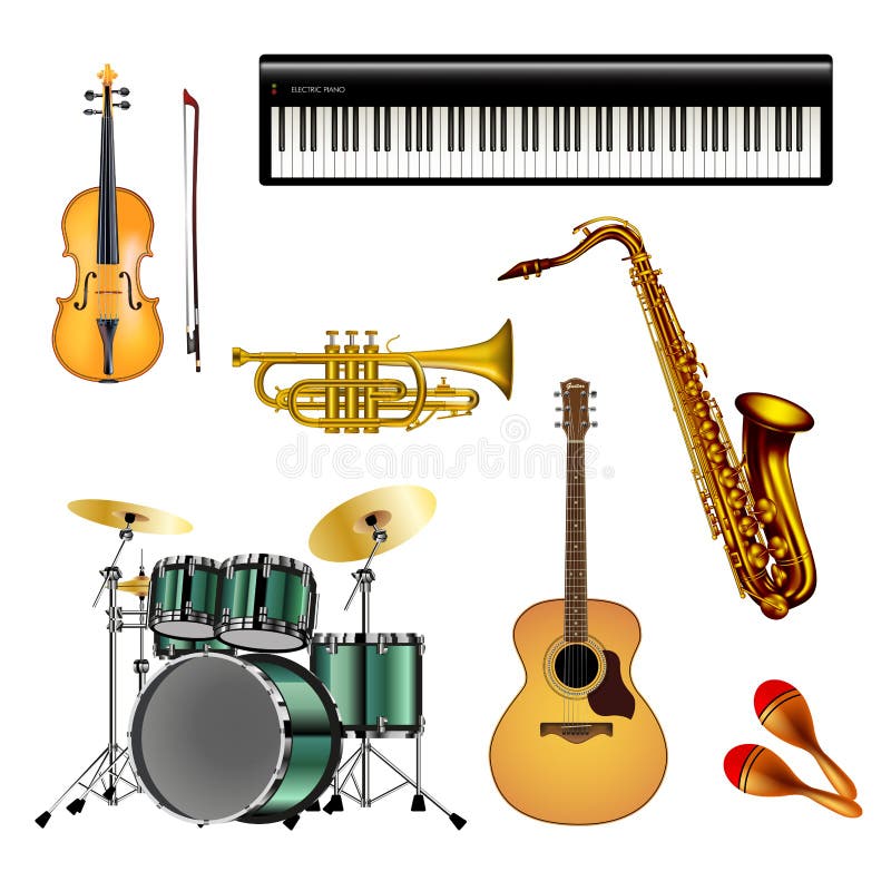 Musical instruments stock vector. Illustration of acoustic - 60161320