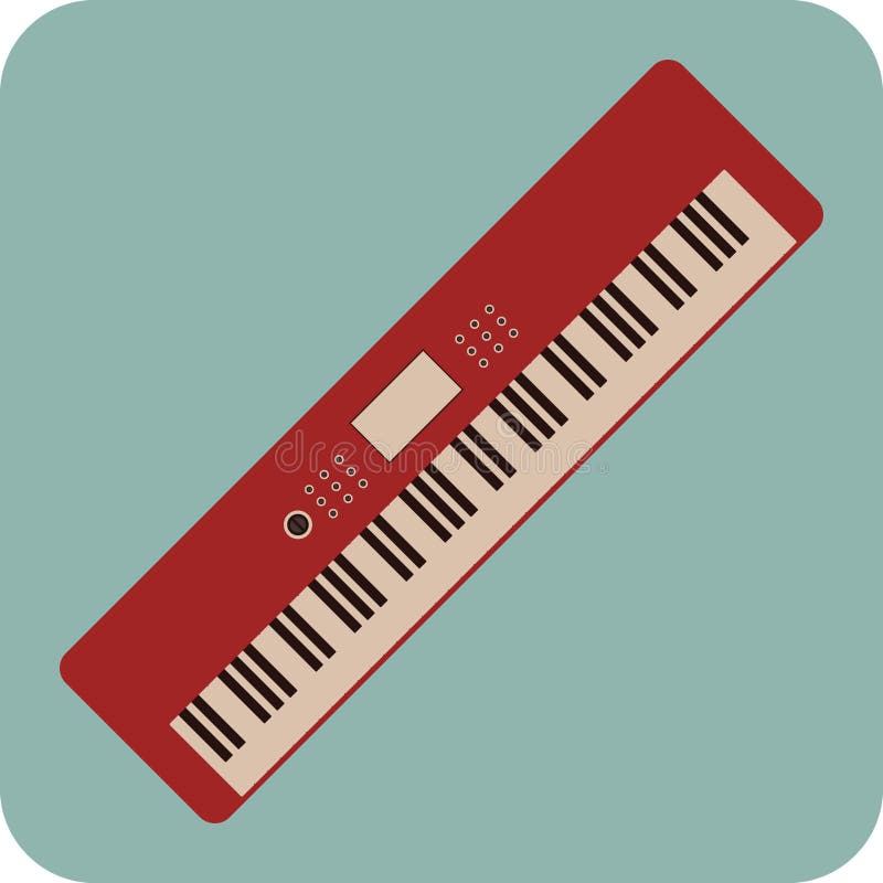 Musical Keyboard. Vector Illustration Decorative Design Stock Vector ...