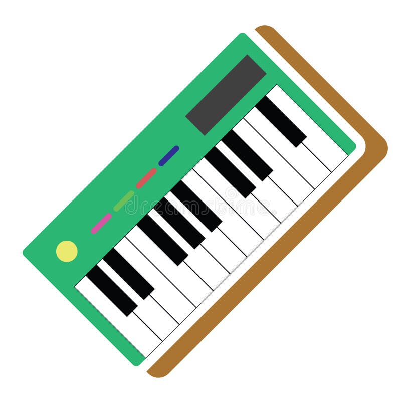 Musical Keyboard. Vector Illustration Decorative Design Stock Vector ...