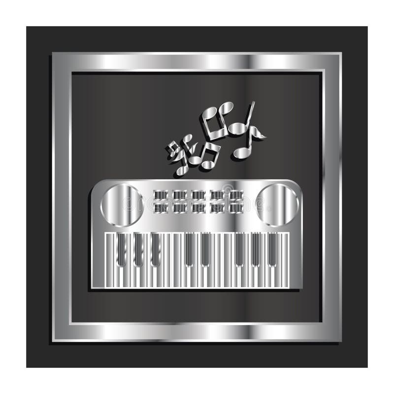 Musical Keyboard. Vector Illustration Decorative Design Stock Vector ...