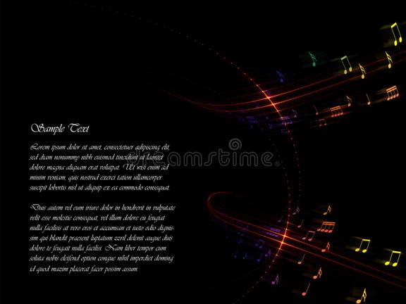 Musical Lines stock illustration. Illustration of entertainment - 16240196