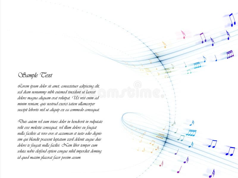 Musical Lines stock illustration. Illustration of elegant - 16240209