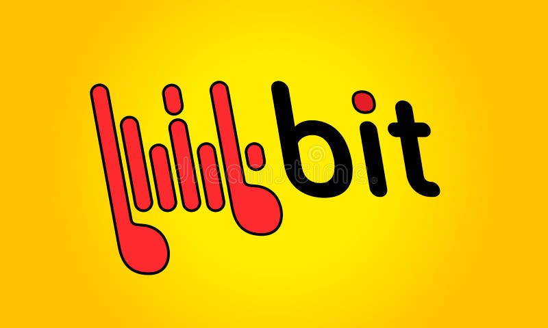 Musical Logo BIT in the Form of Abstract Notes Stock Vector ...