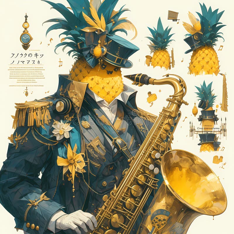 Musical Muse: a Symphony of Color and Creativity Stock Illustration ...