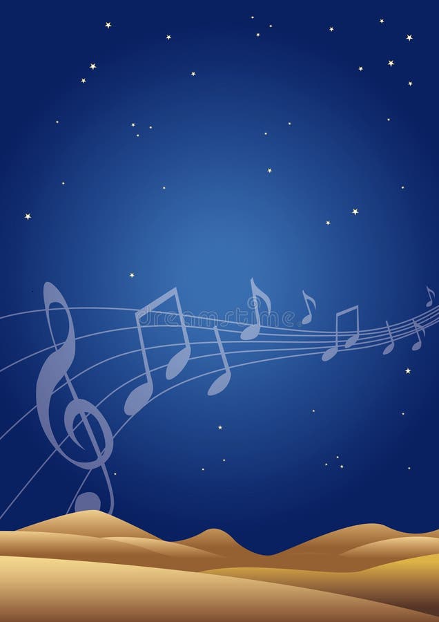 Musical night stock illustration. Illustration of rythm - 1552767