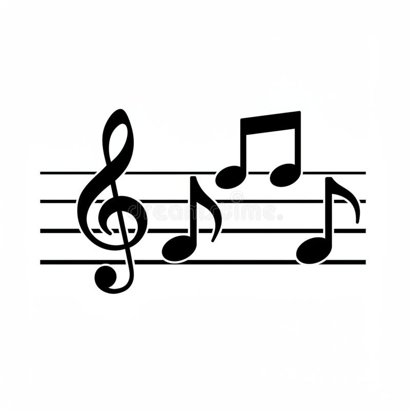 Musical Notation Features a Set of Five Parallel Horizontal Lines ...