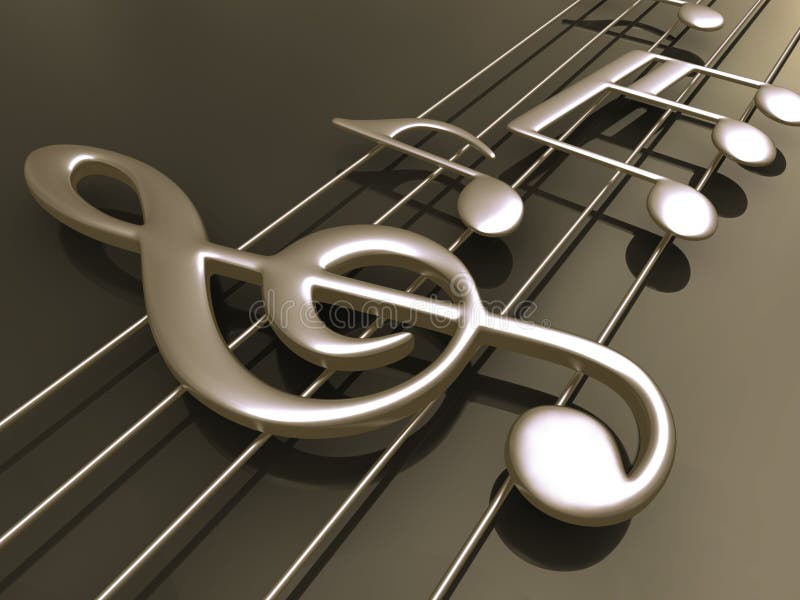 Musical Note stock illustration. Illustration of compose - 4684731