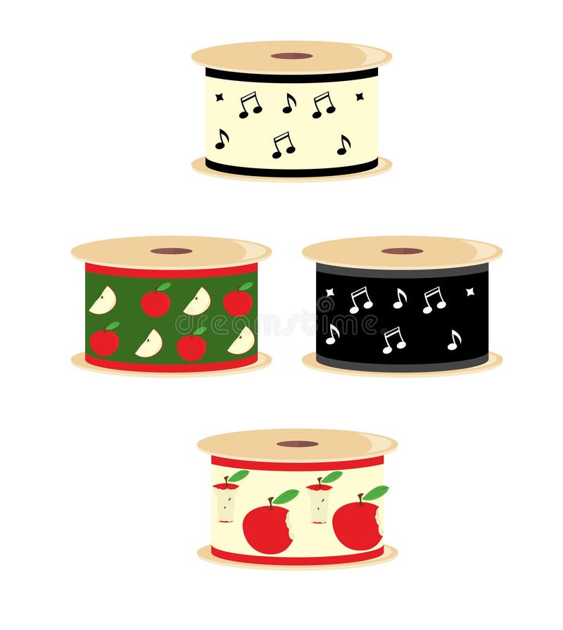 Ribbon Spools Stock Illustrations – 100 Ribbon Spools Stock ...