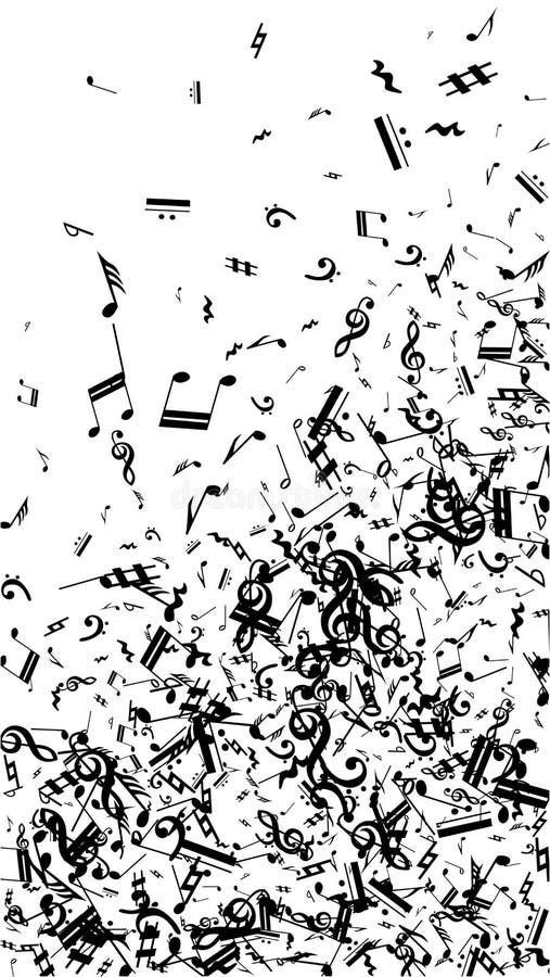 Musical Notes Vertical Orientation Stock Illustrations – 25 Musical ...