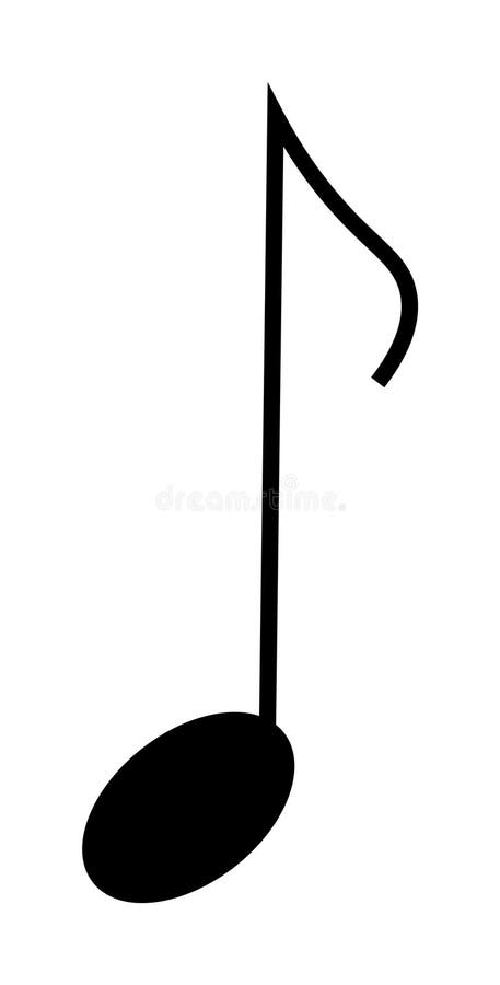 Musical Note in Black a Simple Representation of Rhythm and Melody ...