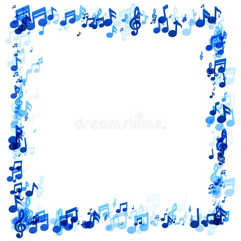 Musical Note Border Frame stock vector. Illustration of rhythm - 309562173
