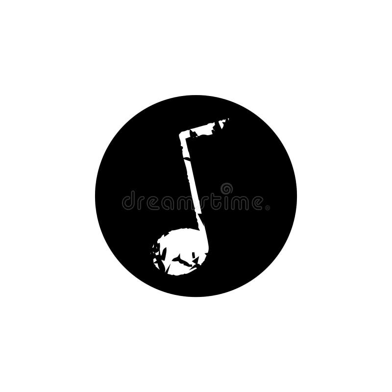 Musical Note Breaking To Pieces and Exploding, Music Button. Hard and ...