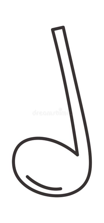 Musical Note Crotchet stock vector. Illustration of clef - 282293066