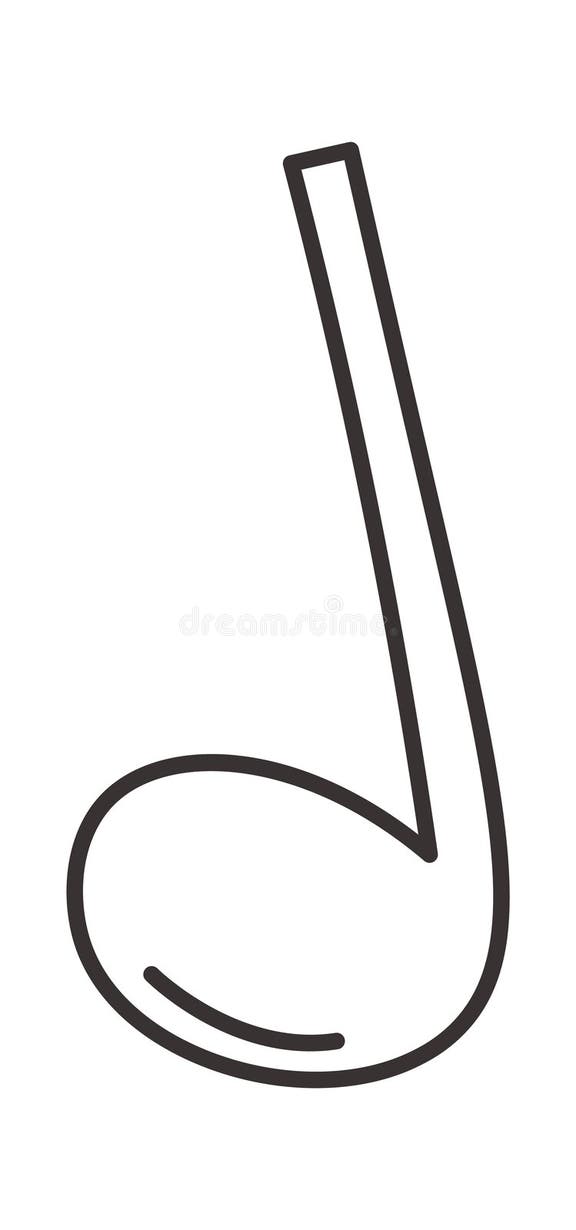 Musical Note Crotchet stock vector. Illustration of clef - 282293066