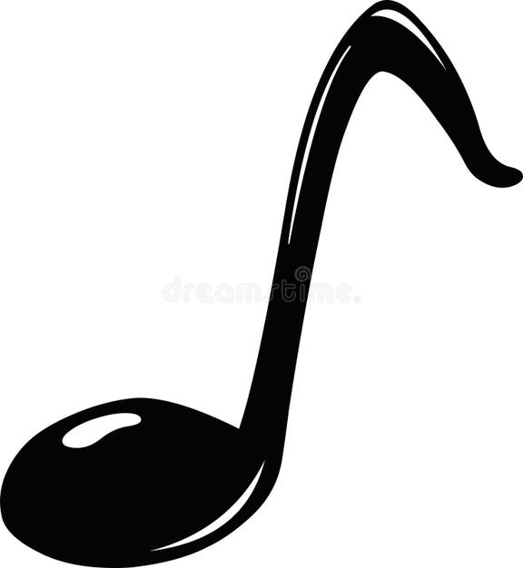Musical note eighth stock vector. Illustration of symbol - 325752572