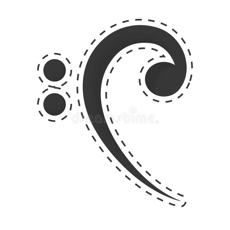 Musical note icon image stock vector. Illustration of signature - 82579225