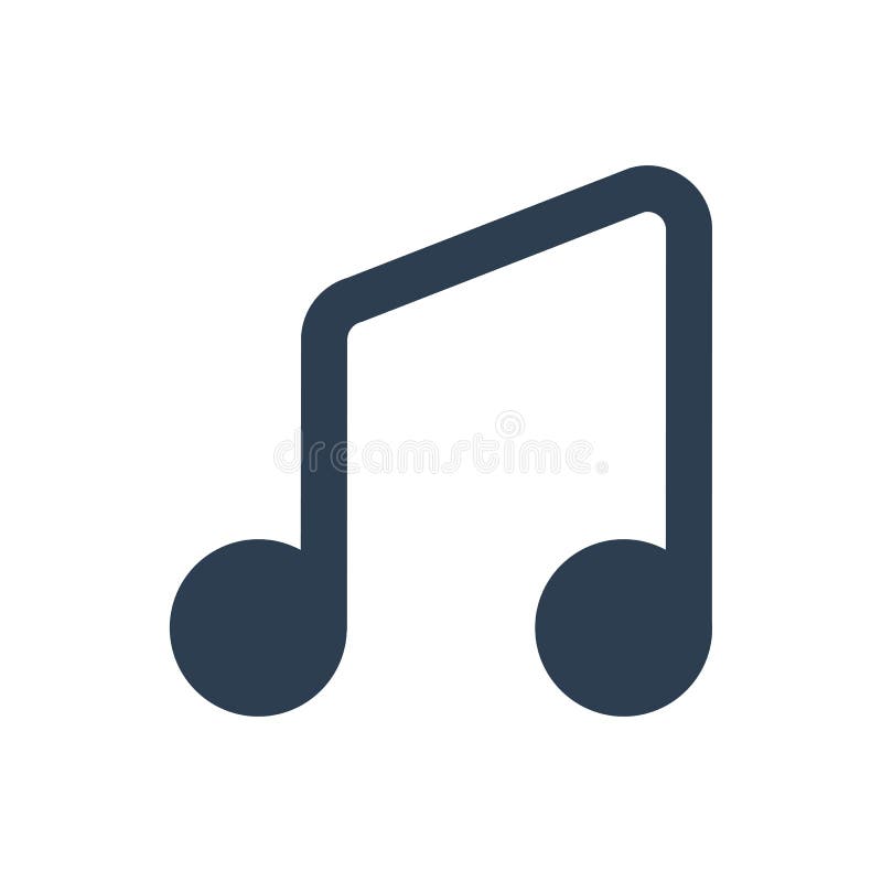 Musical Note Icon stock vector. Illustration of note - 128919298
