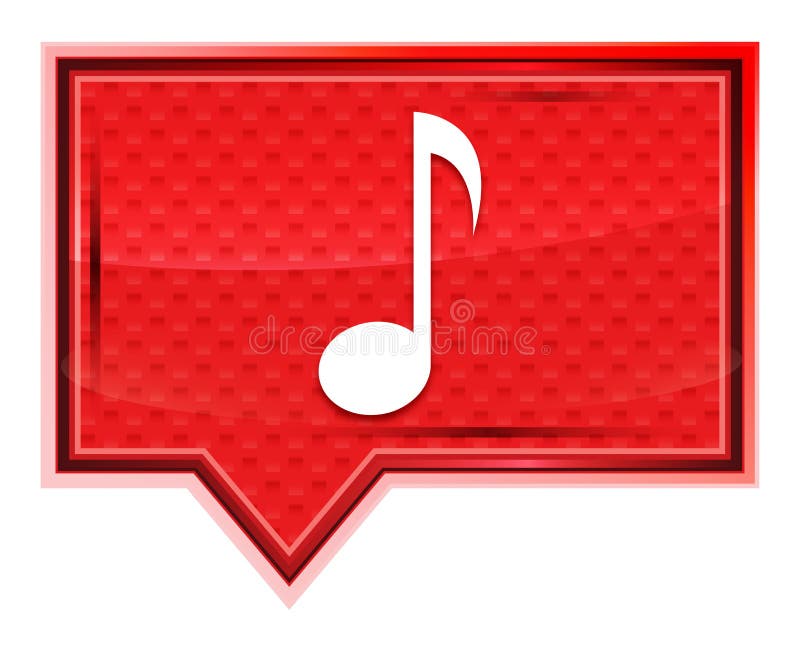 Musical Note Icon Misty Rose Pink Banner Button Stock Illustration ...