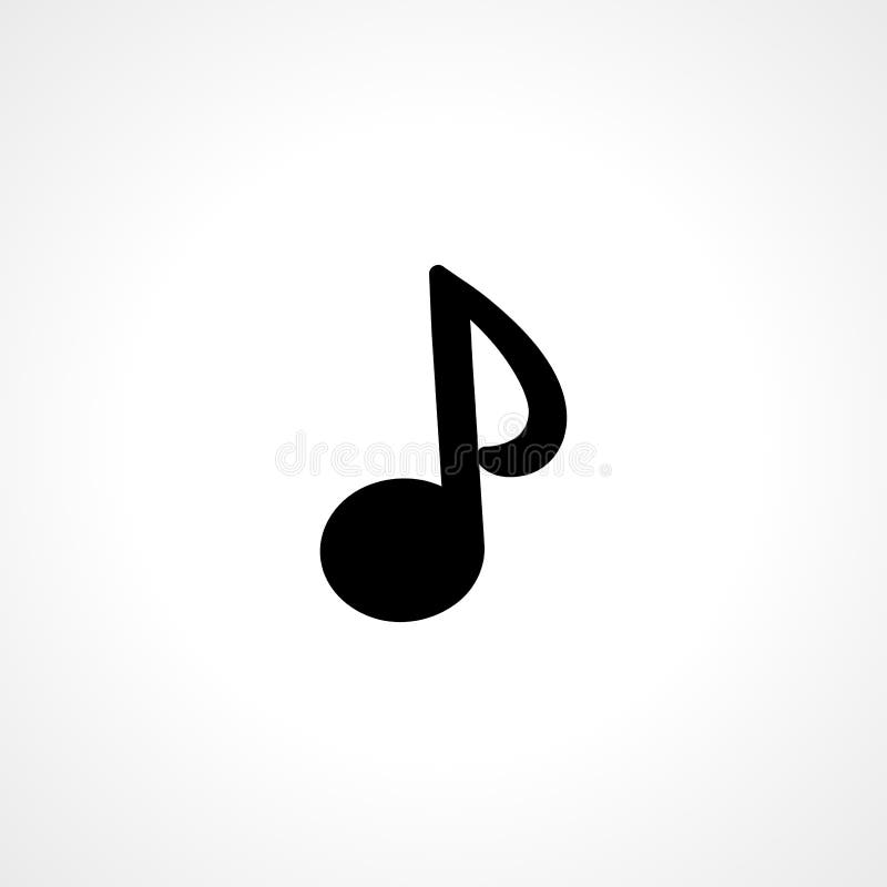 Musical Note Icon. Musical Note Vector Icon. Musical Note Isolated Icon ...