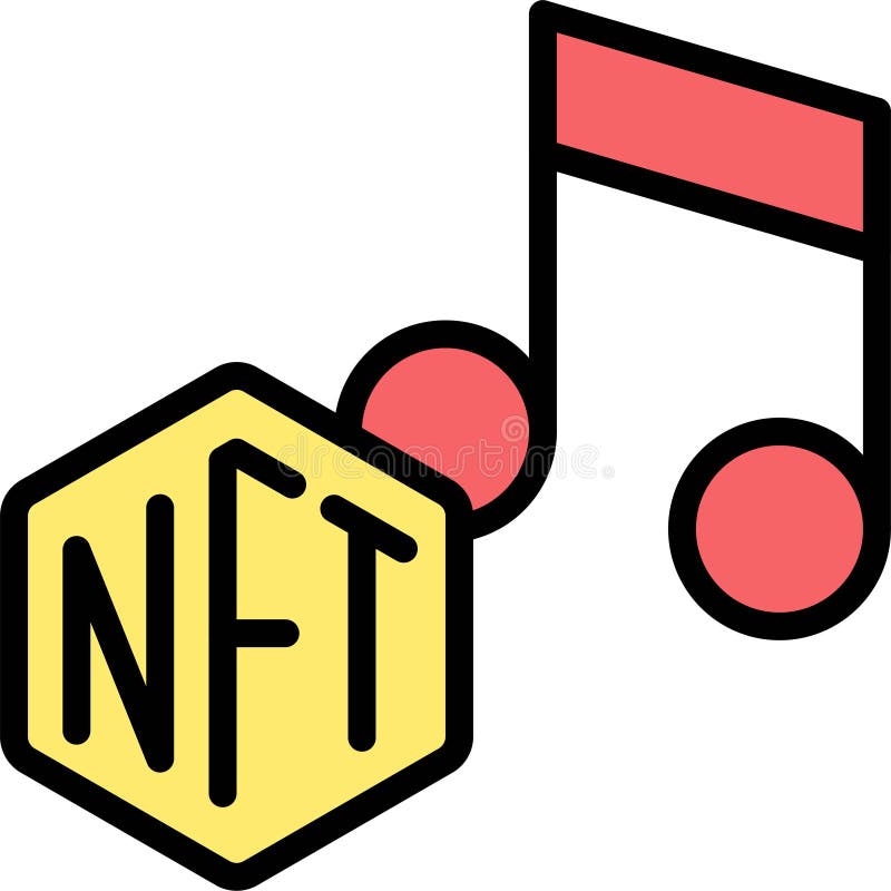 Musical Note Icon, NFT Related Vector Illustration Stock Vector ...