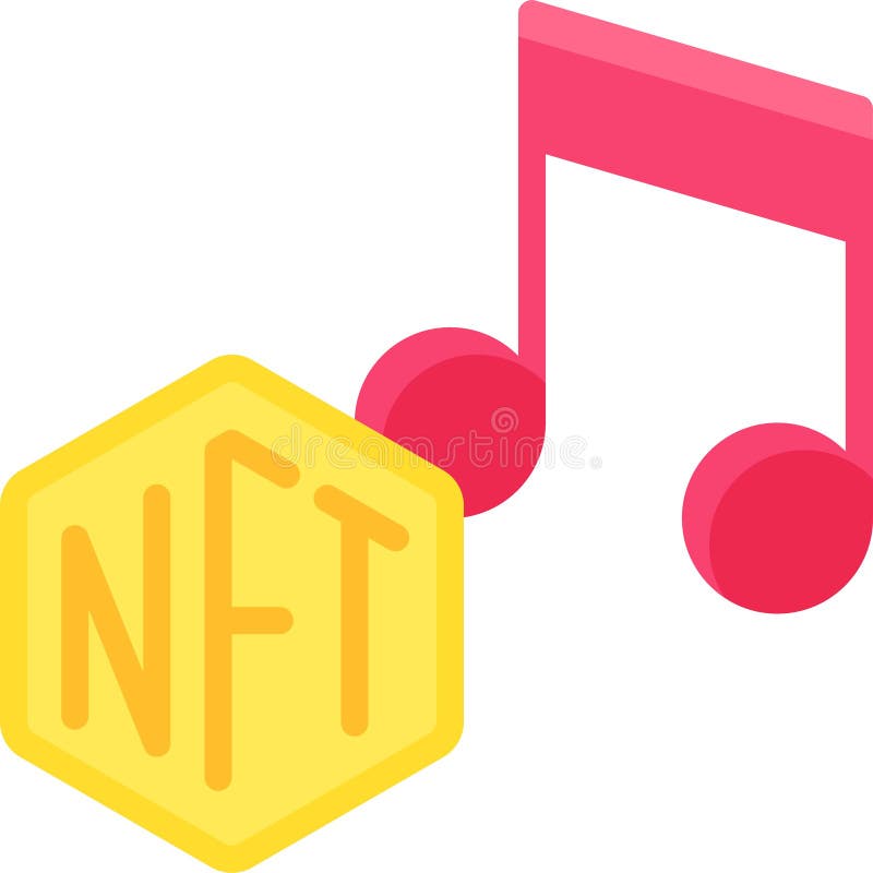Musical Note Icon, NFT Related Vector Illustration Stock Vector ...