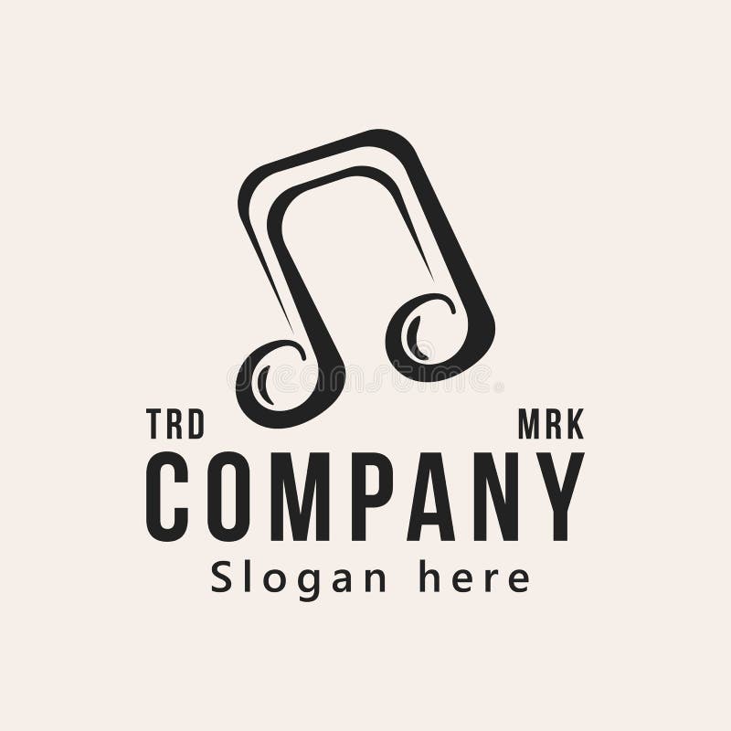 Musical Note Logo Design, Vector Illustration Stock Vector ...