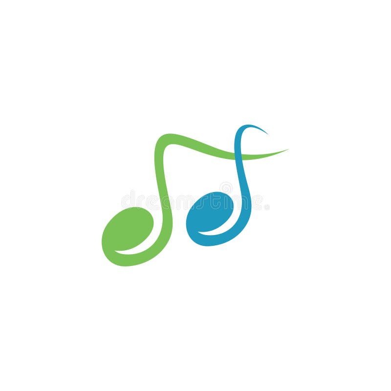 Musical Note Music Logo Icon Vector Stock Vector - Illustration of ...