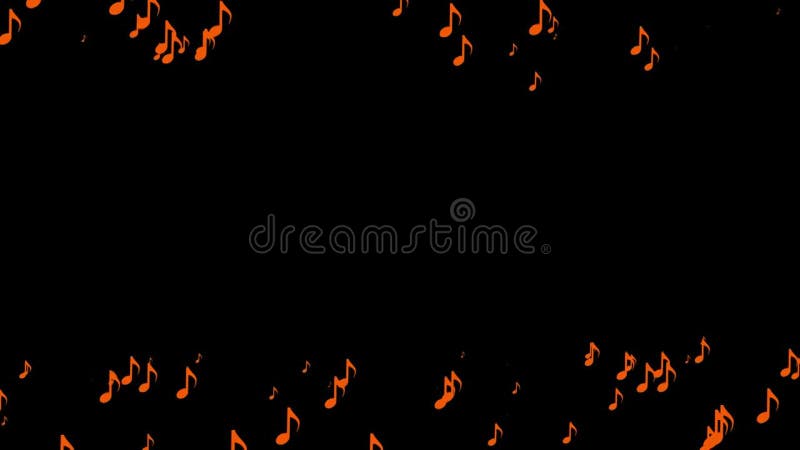 Musical Note Particle Gradation Animation Motion Graphics Stock Video ...