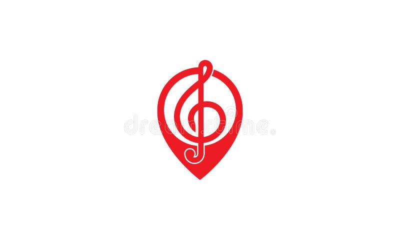 Musical Note with Pin Map Location Logo Vector Symbol Icon Design ...