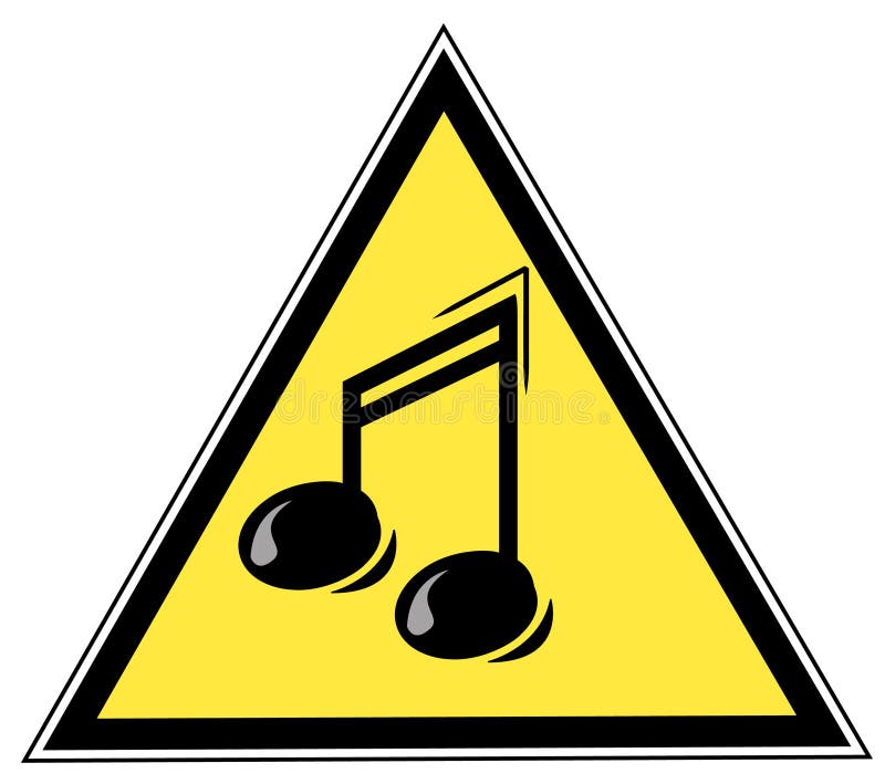 Musical note sign stock vector. Illustration of line, shape - 5987654