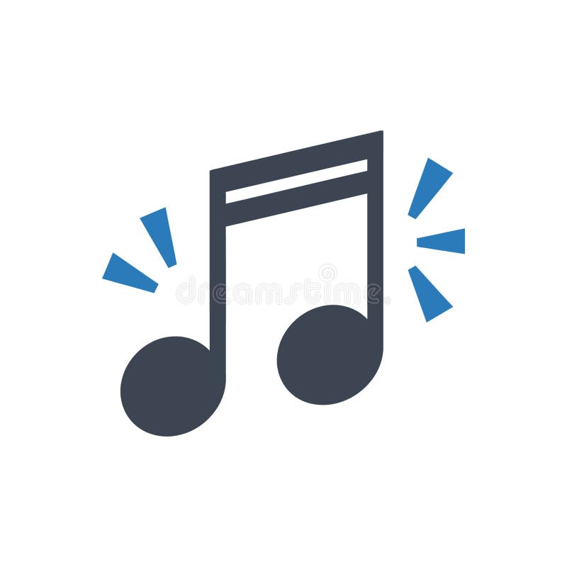 Musical Note Sound Icon stock illustration. Illustration of music ...