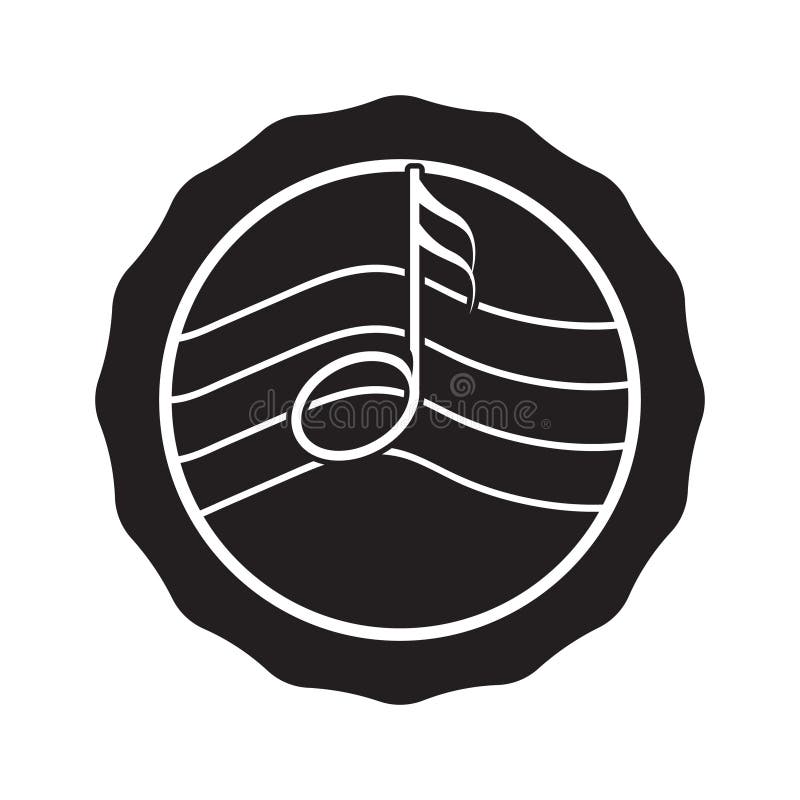 Musical Note. Vector Illustration Decorative Design Stock Vector ...