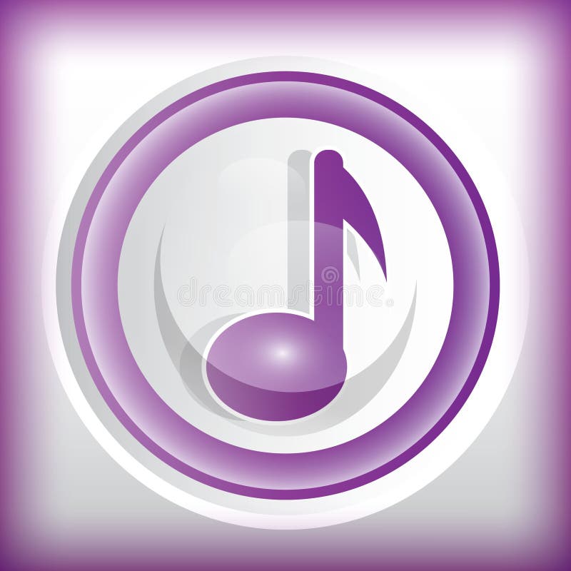 Musical Note. Vector Illustration Decorative Design Stock Vector ...