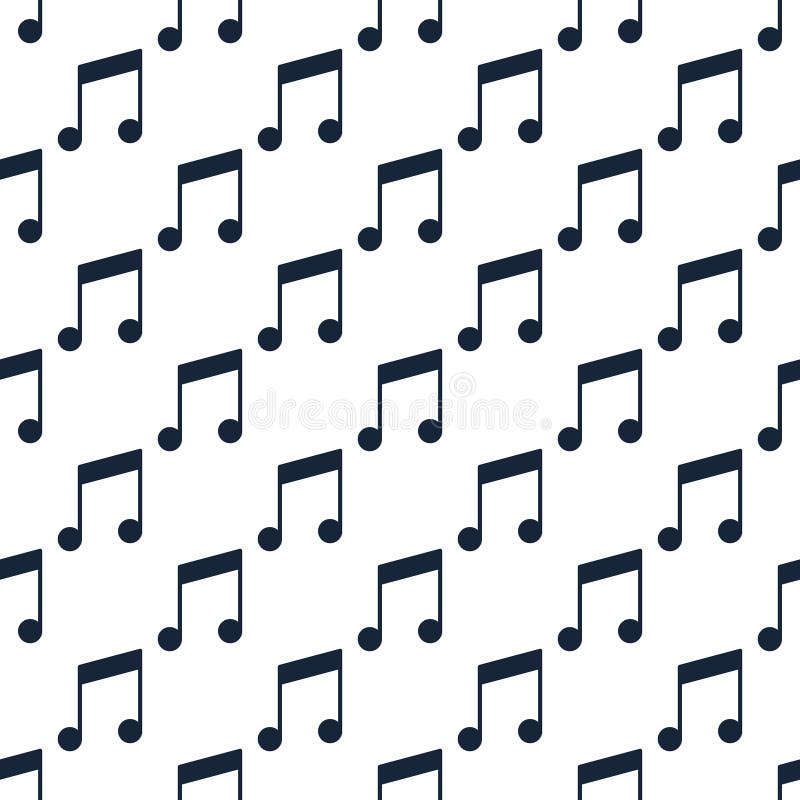 Musical Note Vector Simple Seamless Music Pattern Stock Vector ...