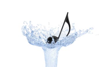 Musical Note Water Splash Stock Illustrations – 127 Musical Note Water ...