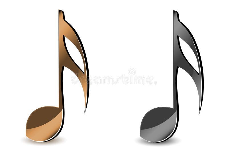 Double Musical Note Singing Stock Vector - Illustration of artistic ...