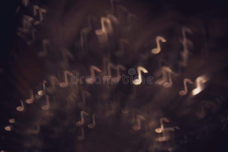 Musical Notes on Black Background Stock Image - Image of celebration ...
