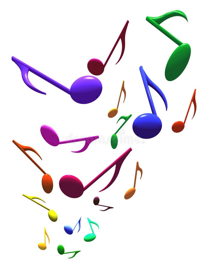 Floating Music Notes Stock Illustrations – 186 Floating Music Notes ...
