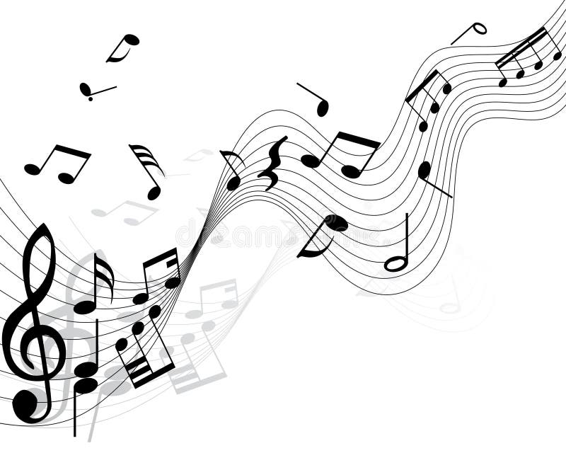 Color Spectrum Musical Notes Original Illustrati Stock Illustration ...