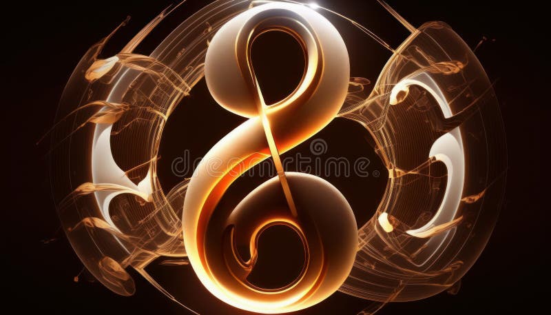 Musical Notes. Musical Art. Created with Generative AI Technology ...