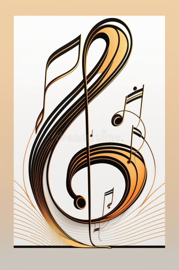 Musical notes. Musical art stock illustration. Illustration of event ...