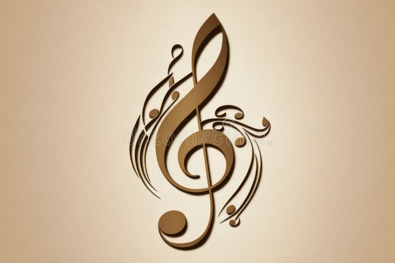 Musical notes. Musical art stock illustration. Illustration of ...